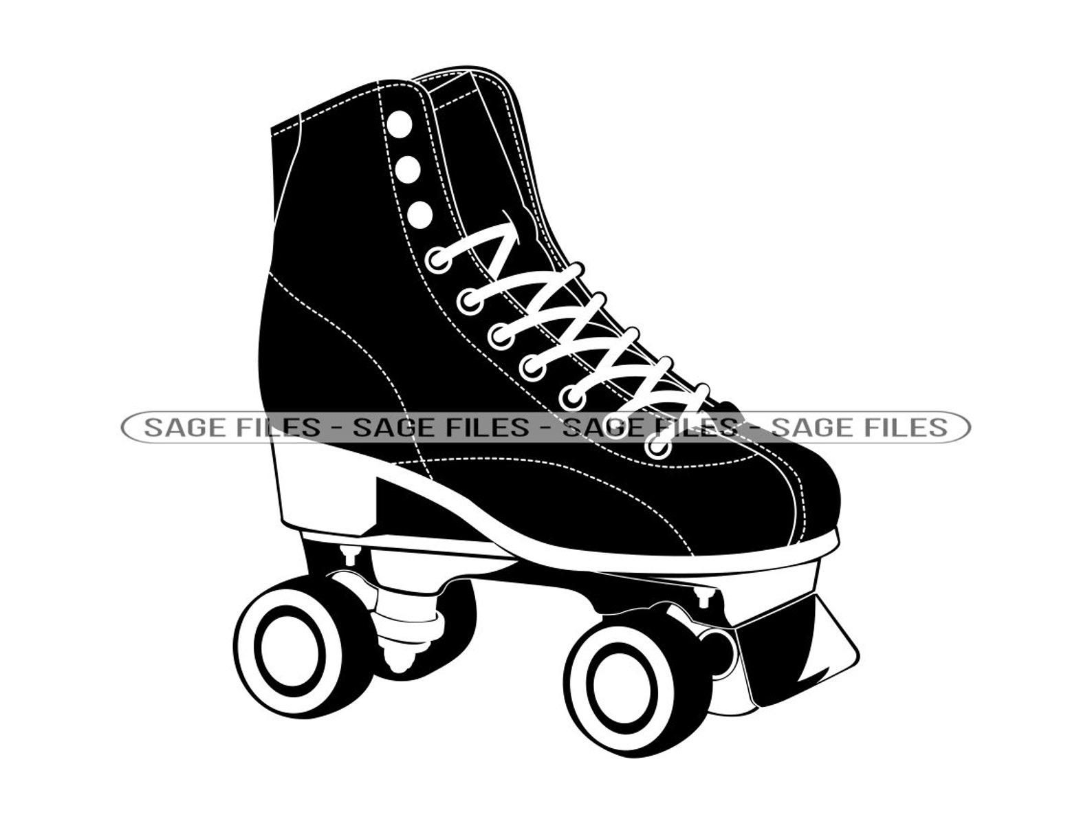 Roller Skates 3 SVG, Roller Skating Svg, Roller Skates Clipart, Roller ...