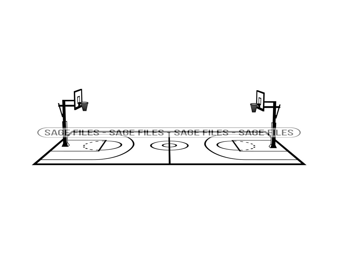 Basketball Court SVG Basketball Svg Basketball Court - Etsy Canada