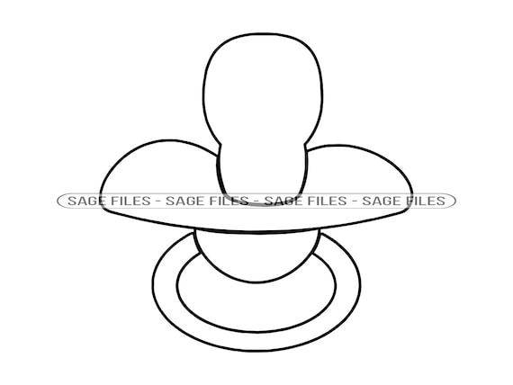 Baby Shower Coloring Pages Pacifier
