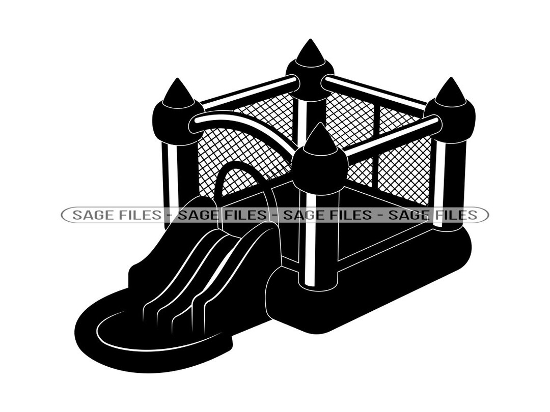Inflatable Bounce House SVG, Birthday Party Svg, Fair Svg, Bounce House ...