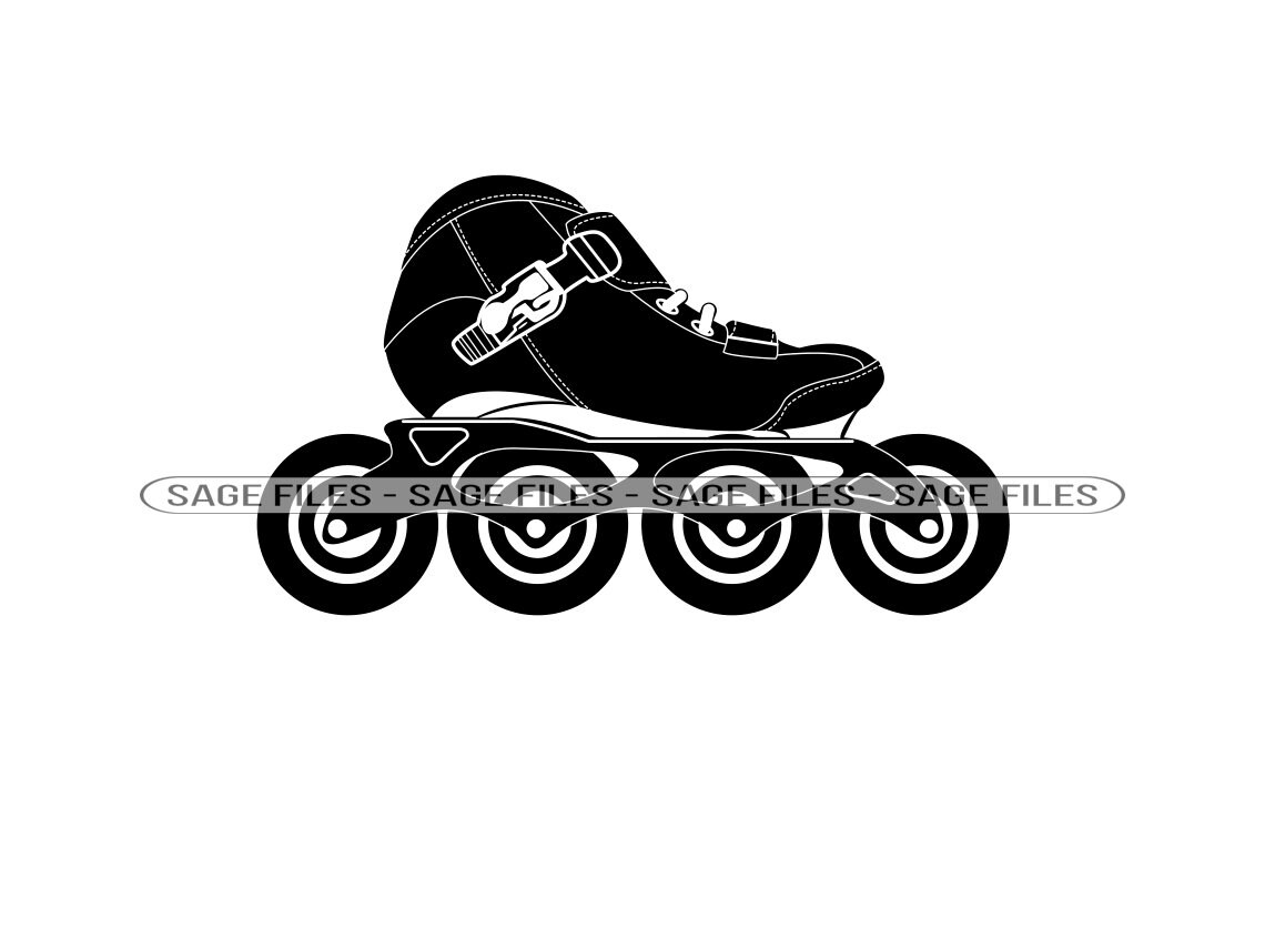 Inline Skates #2 SVG, Roller Blades Svg, Roller Skating Svg, Clipart ...