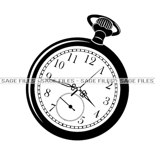 Pocket Watch Svg - Etsy