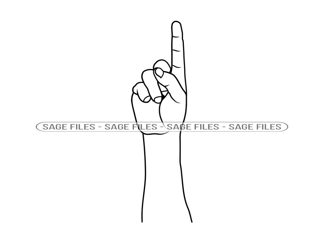 Hand Count One SVG, One Svg, One Finger Svg, Numbers Svg, Hand Clipart ...
