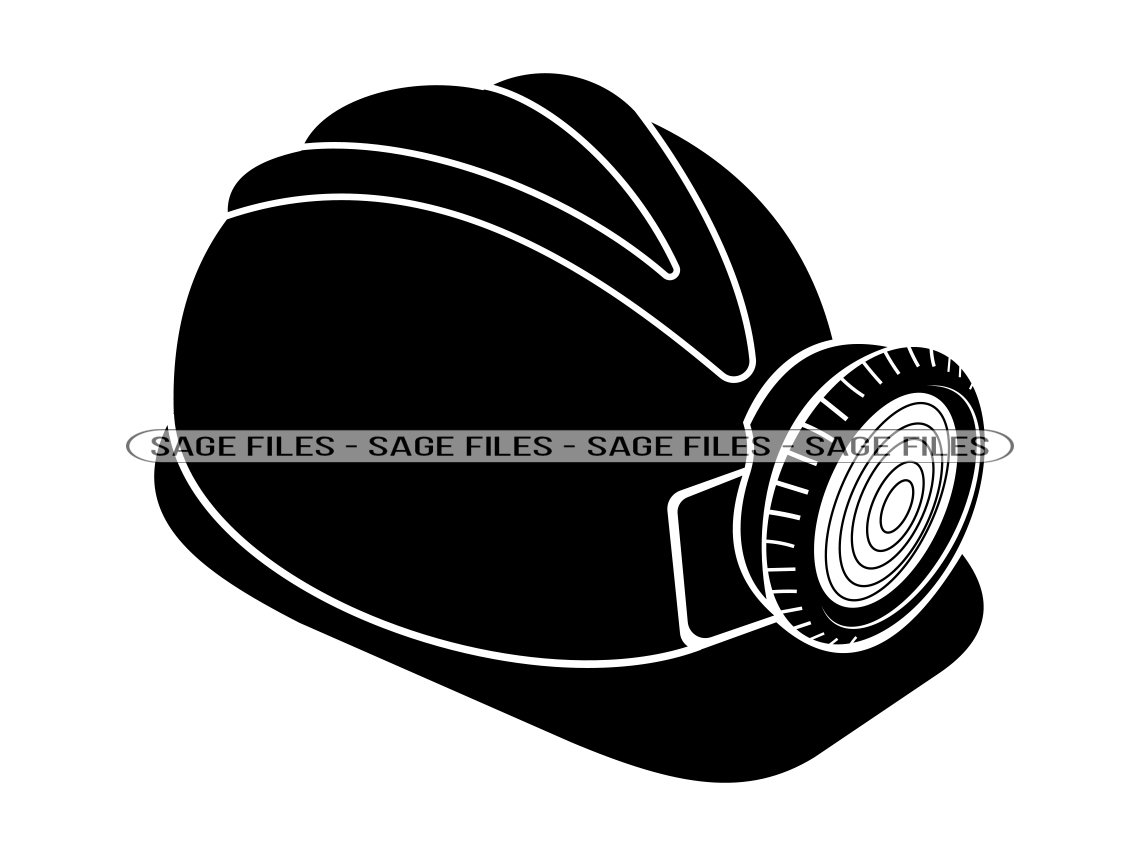 Mining Hat SVG, Hard Hat Svg, Mining Hat Clipart, Mining Hat Files for ...