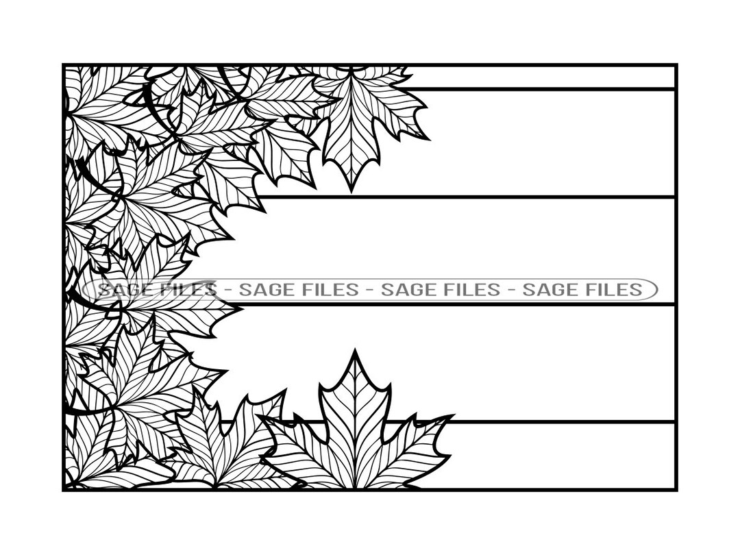 Autumn Wood Banner SVG, Autumn Svg, Fall Svg, Maple Leaf Svg, Clipart ...