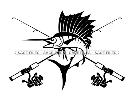 Sailfish Fishing SVG Fishing Logo Svg Fish Svg Fishing - Etsy