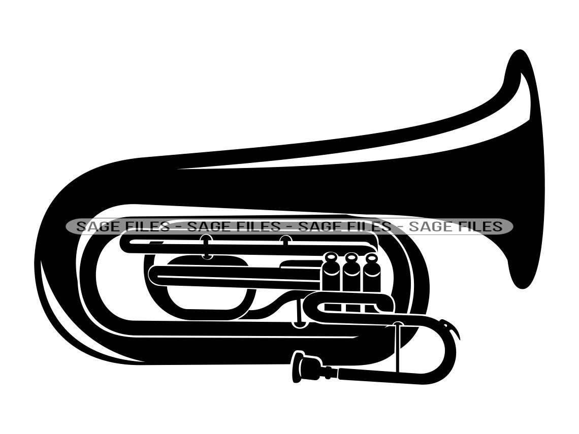 Tuba SVG, Musical Instruments Svg, Tuba Clipart, Tuba Files for Cricut ...