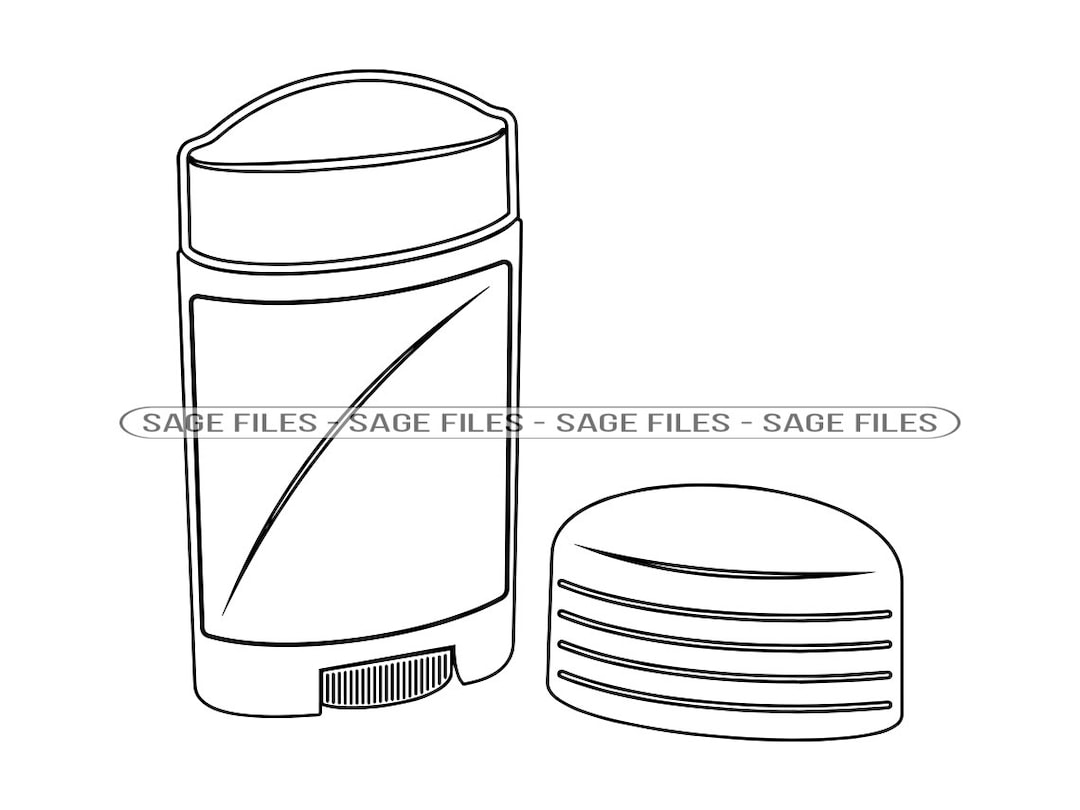 Deodorant Stick Outline #2 SVG, Deodorant Stick SVG, Deodorant Stick ...