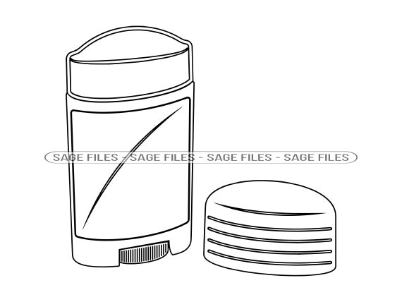 Deodorant Stick Outline 2 SVG Deodorant Stick SVG Deodorant - Etsy