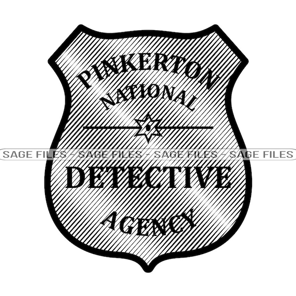 Pinkerton Badge - Etsy