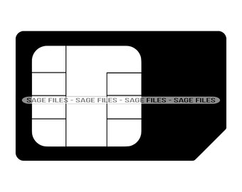 Sim Card Dxf - Etsy