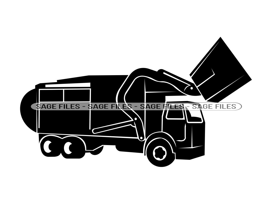 Front Loading Garbage Truck SVG Dump Truck Svg Garbage Truck - Etsy