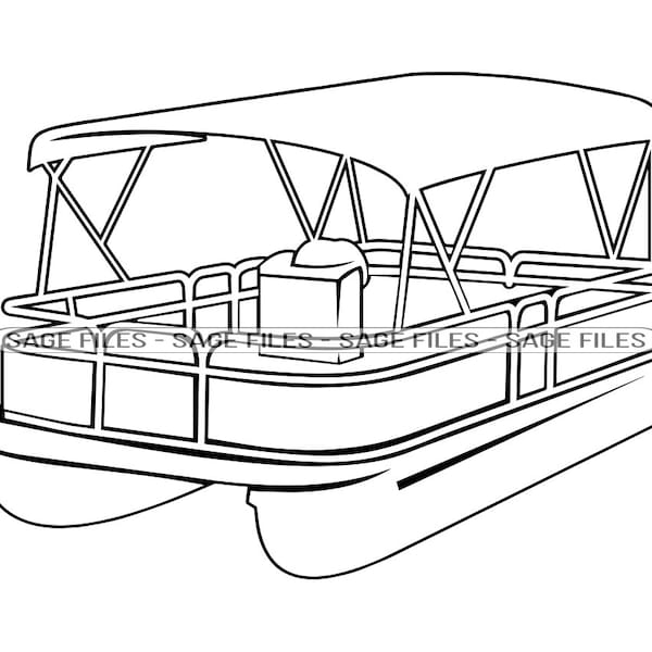 Pontoon Boat - Etsy