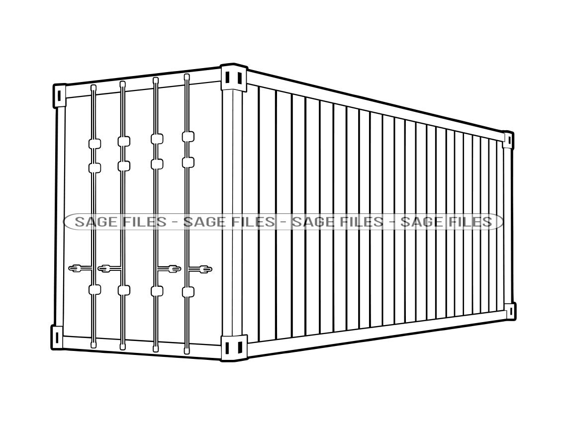 Shipping Container Clipart