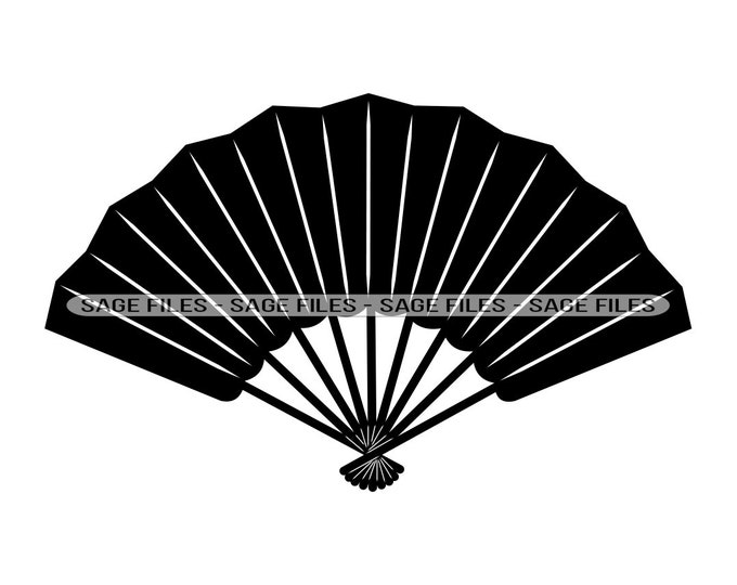 Hand Fan SVG. Hand Fan Png. Hand Fan Clipart. Hand Fan Cut File. Hand ...