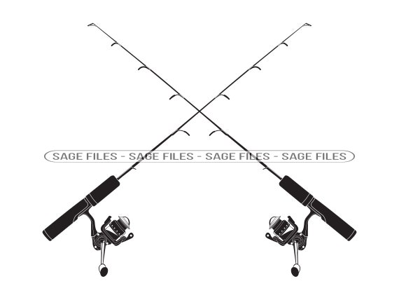 Fishing Rod Logo 2 SVG Fishing Rod Svg Fishing Svg Fishing - Etsy