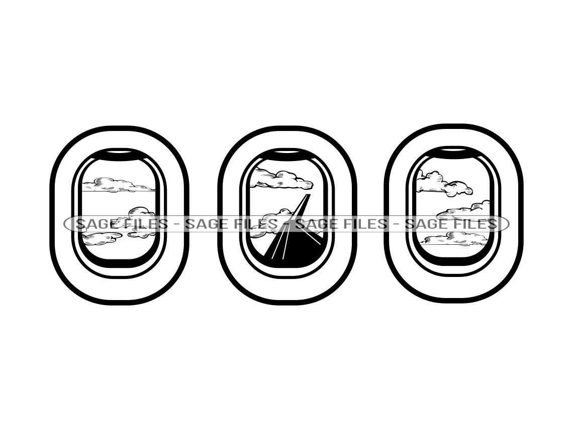 Ventana de avión svg avión svg volar svg viajar svg - Etsy México