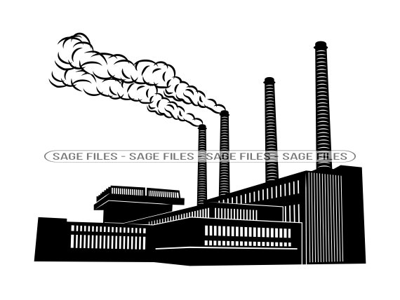 Factory SVG Industrial Svg Factory Clipart Factory Files - Etsy