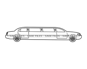 Limousine Svg Png - Etsy