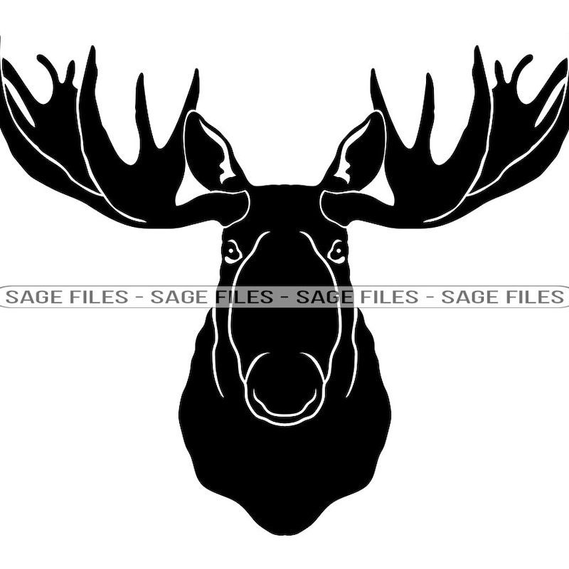 Elch kopf schablone - Etsy.de