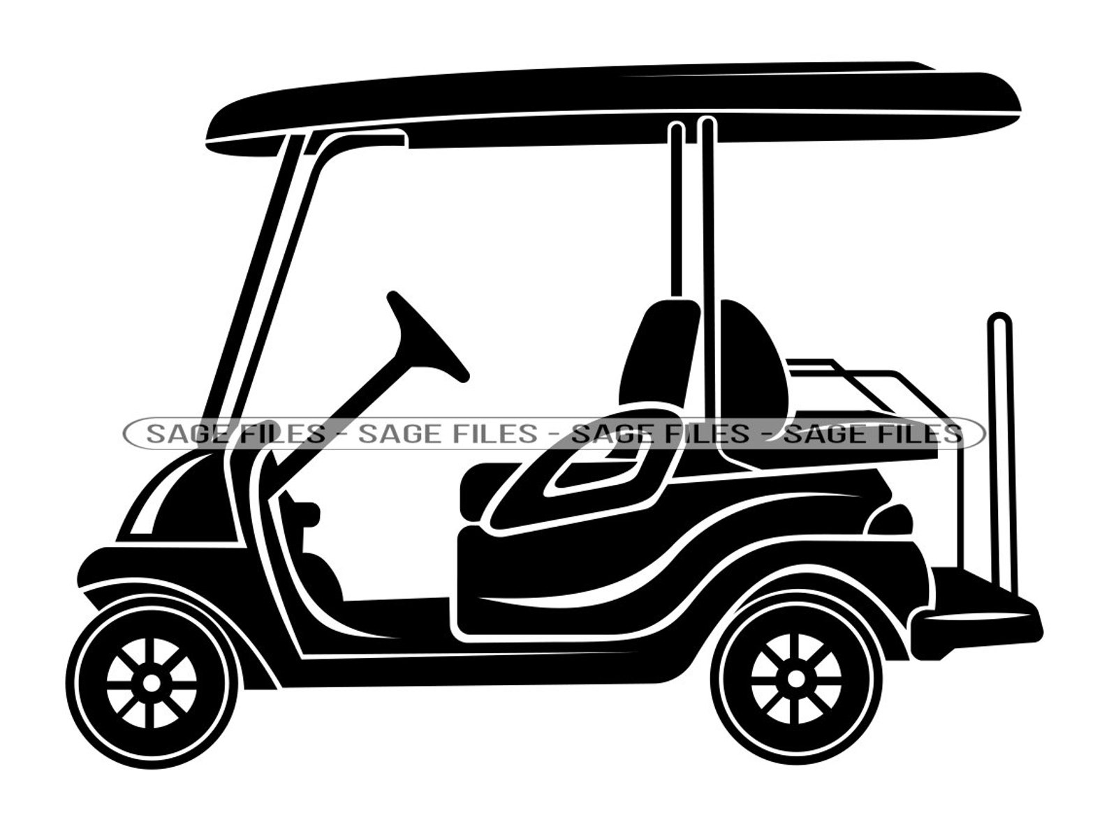 Golf Cart #3 SVG, Golf Cart Svg, Golf Cart Clipart, Golf Cart Files for ...