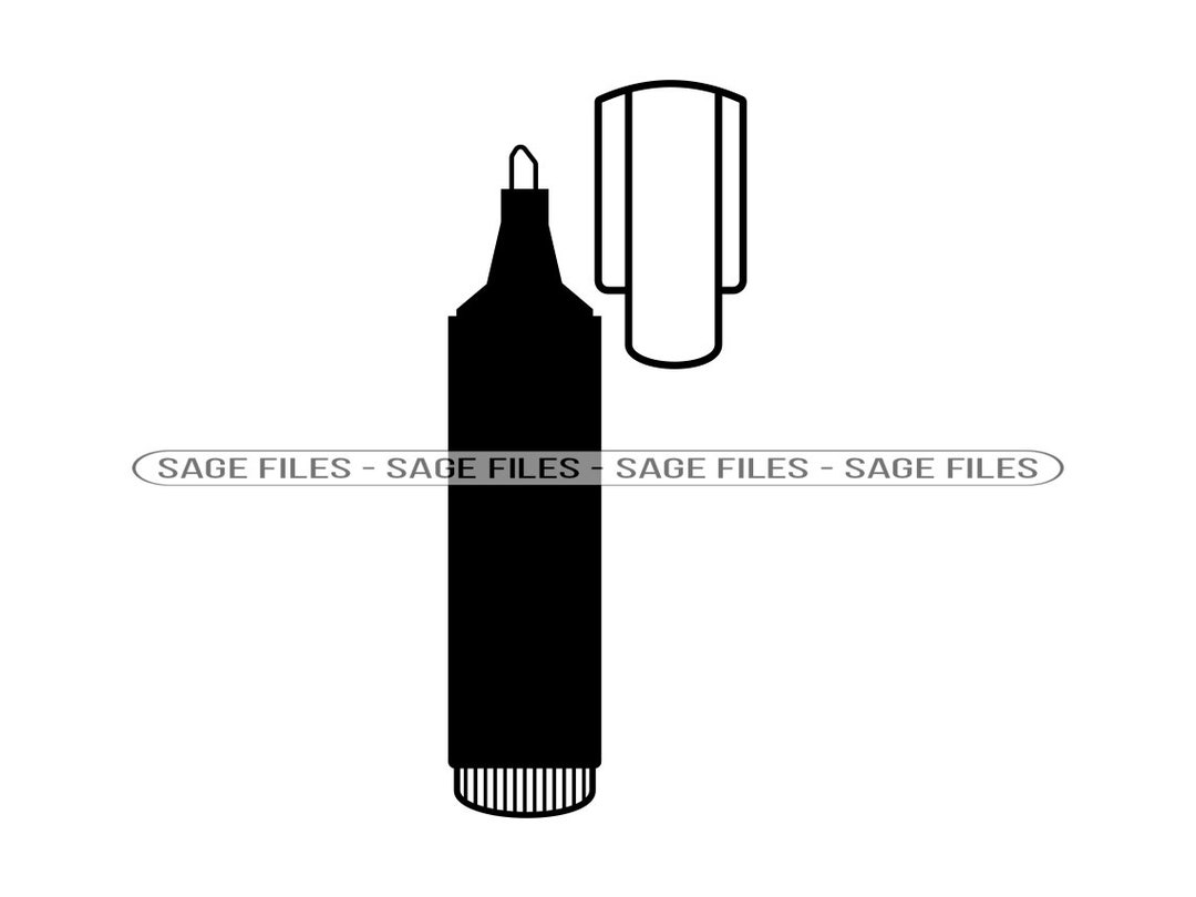 Highlighter 4 SVG, Marker Svg, School Supplies Svg, Highlighter Clipart ...