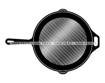 Iron Skillet Svg - Etsy