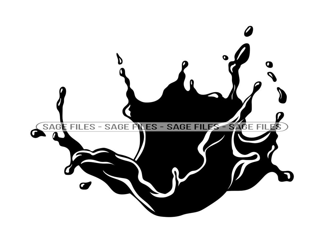 Splash #5 SVG, Splash SVG, Splat Svg, Water Splash Svg, Splash Clipart ...
