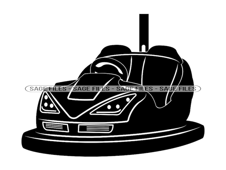 Bumper Car #2 SVG, Bumper Car Svg, Bumper Car Clipart, Bumper Car Files ...