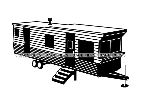 Mobile Home SVG Trailer Home Svg Mobile Home Clipart Mobile - Etsy