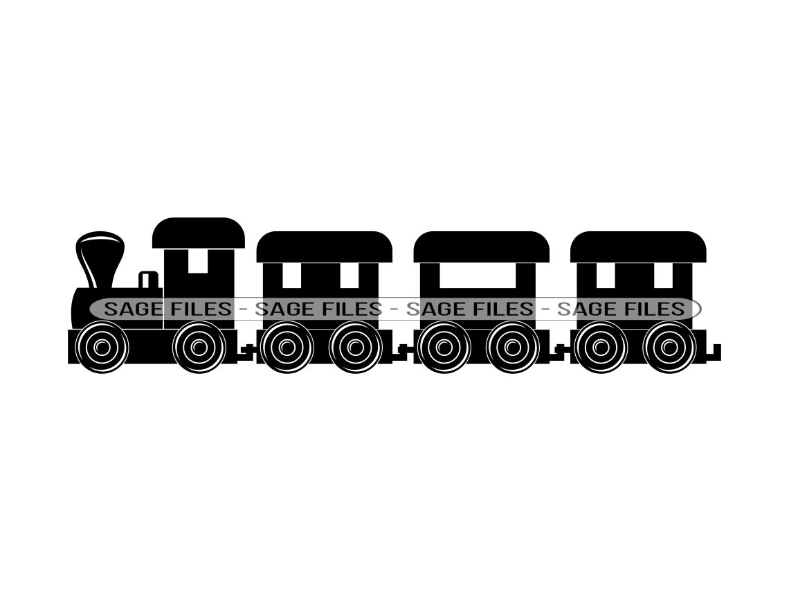 Tren de juguete 2 SVG Clipart de tren de juguete Archivos - Etsy México