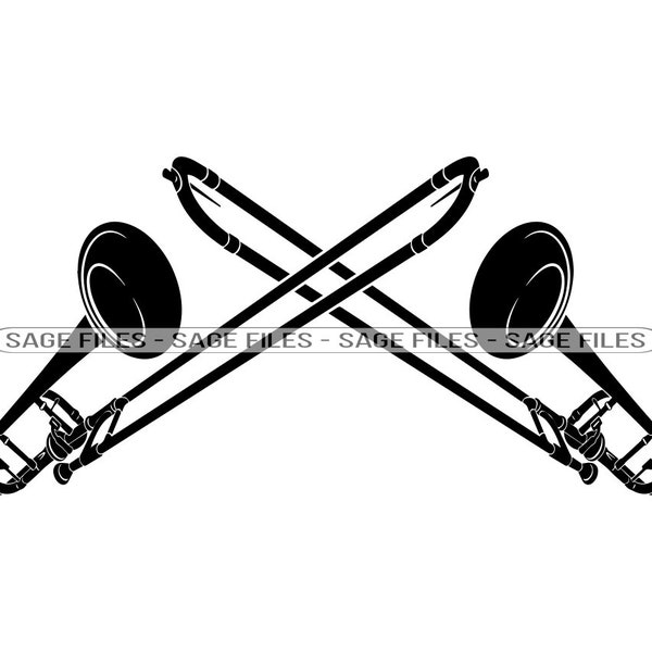 Trombone Svg - Etsy