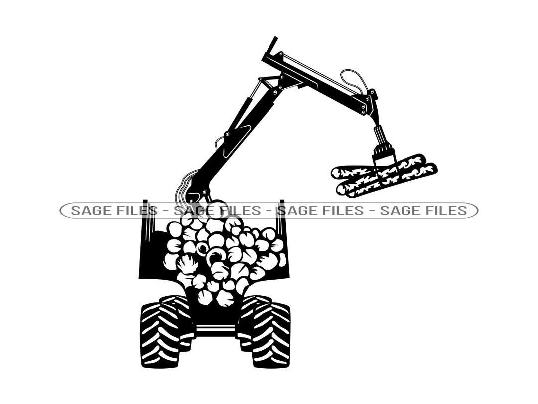 Logging #4 Svg, Lumber Harvester Svg, Forestry Svg, Lumberjack Svg ...