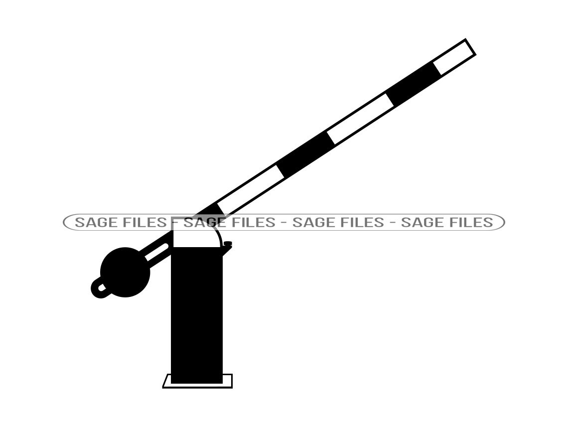 Gate Road Barrier SVG, Train Rails Barrier SVG, Gate Road Barrier ...