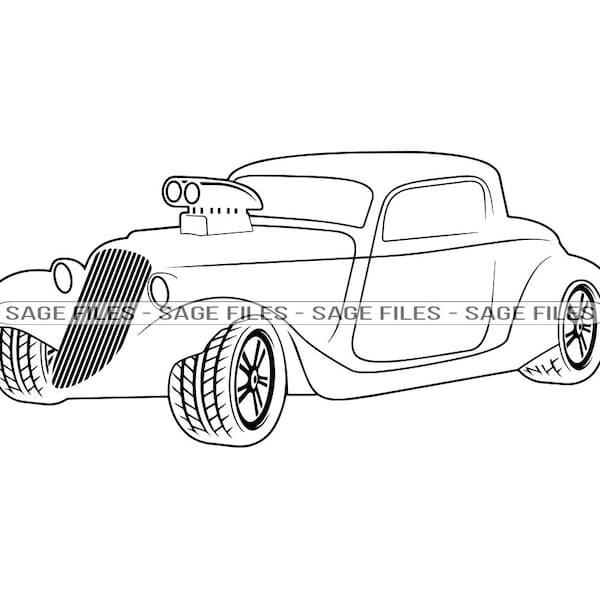 Hot Rod Svg - Etsy New Zealand
