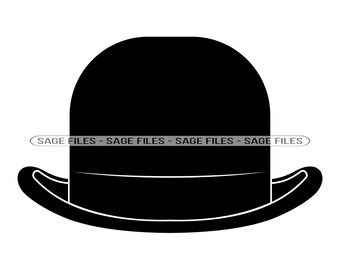 Bowler Hat Clipart - Etsy