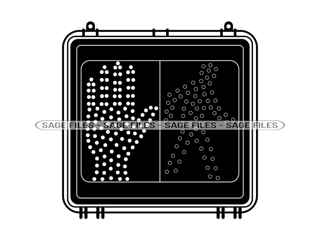 Don't Walk Traffic Sign Svg, Don't Walk Signal Svg, Don't Walk Sign Svg ...