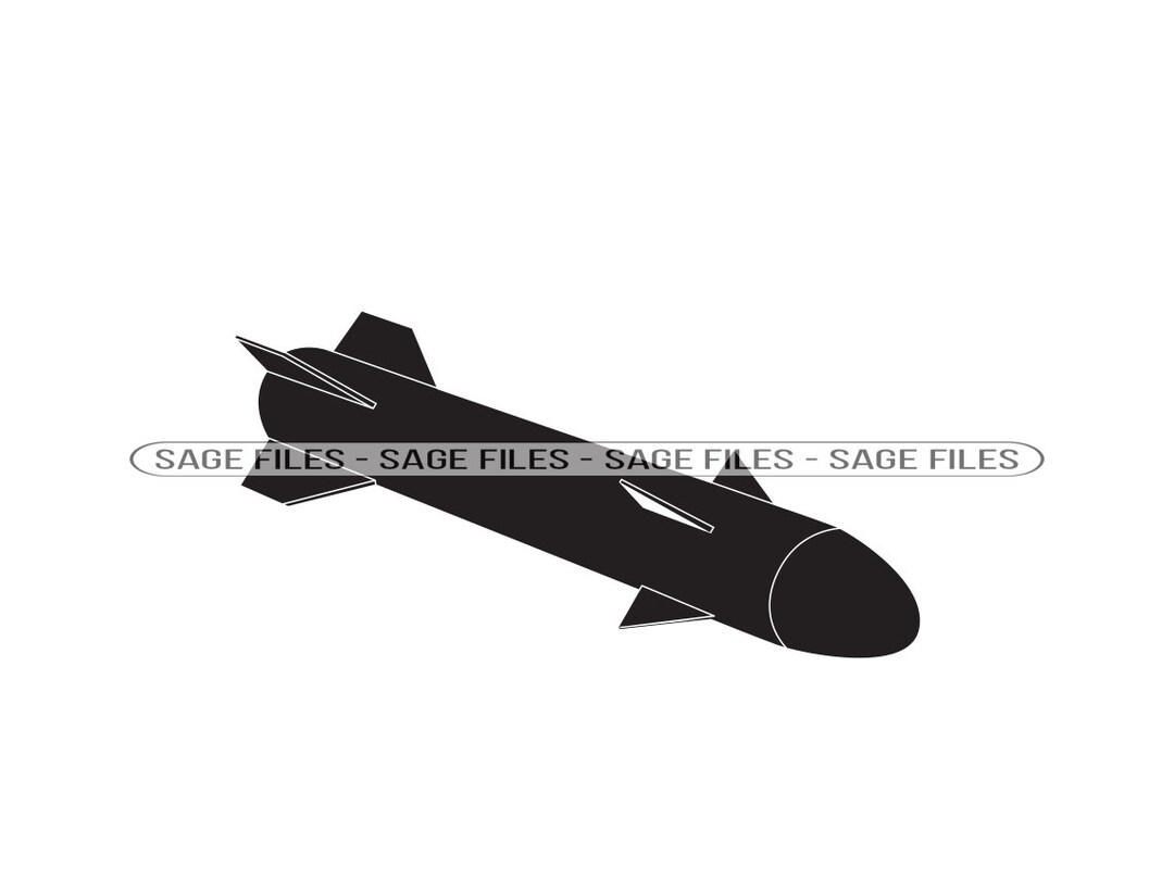 Missile 4 Svg, Missile Svg, Rocket Svg, Bomb Svg, Missile Clipart ...