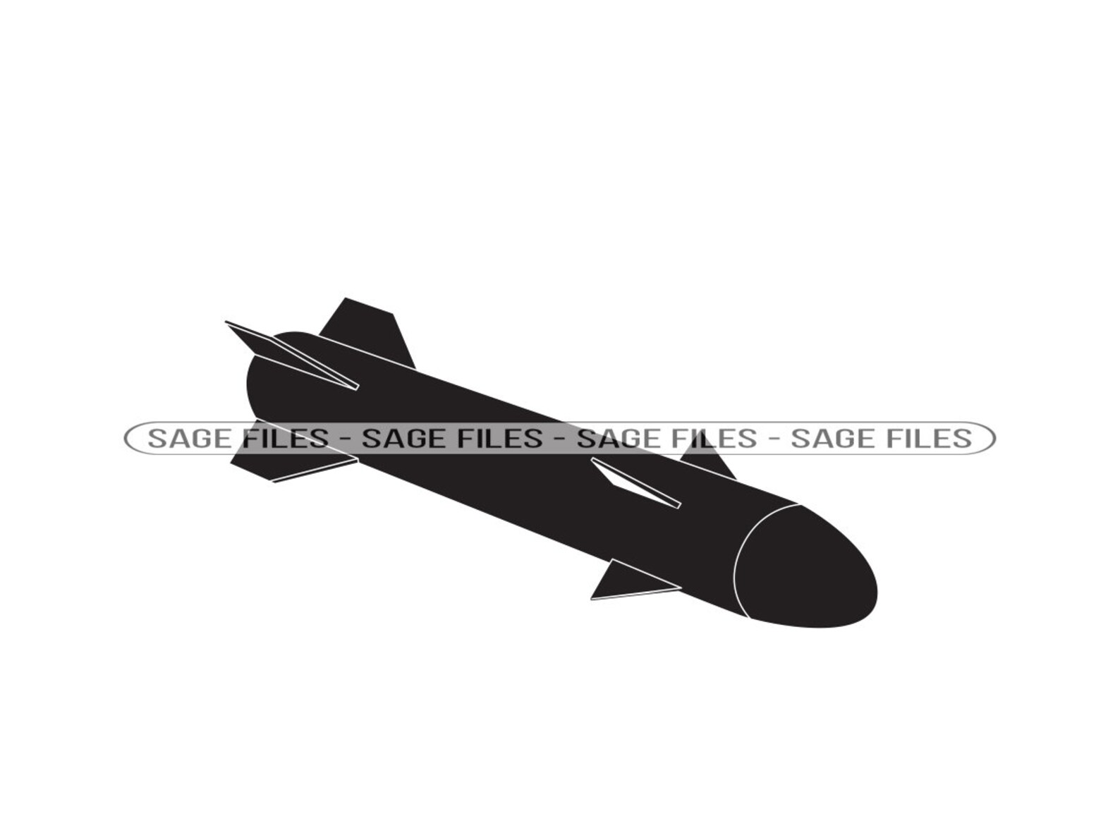 Missile 4 Svg, Missile Svg, Rocket Svg, Bomb Svg, Missile Clipart ...
