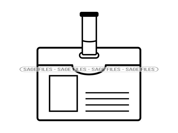 ID 4 Svg ID Svg ID Card Svg Lanyard Svg Id Clipart Id - Etsy