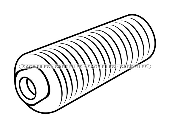 Sewing Thread Roll Outline SVG Sewing SVG Tailor Svg - Etsy