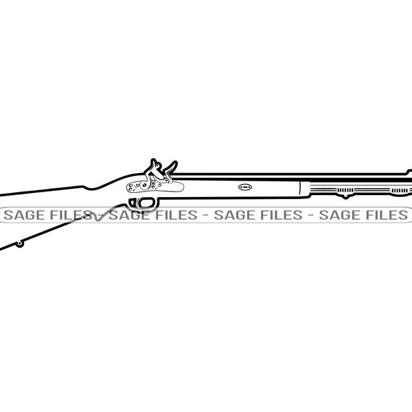 Rifle Clipart - Etsy