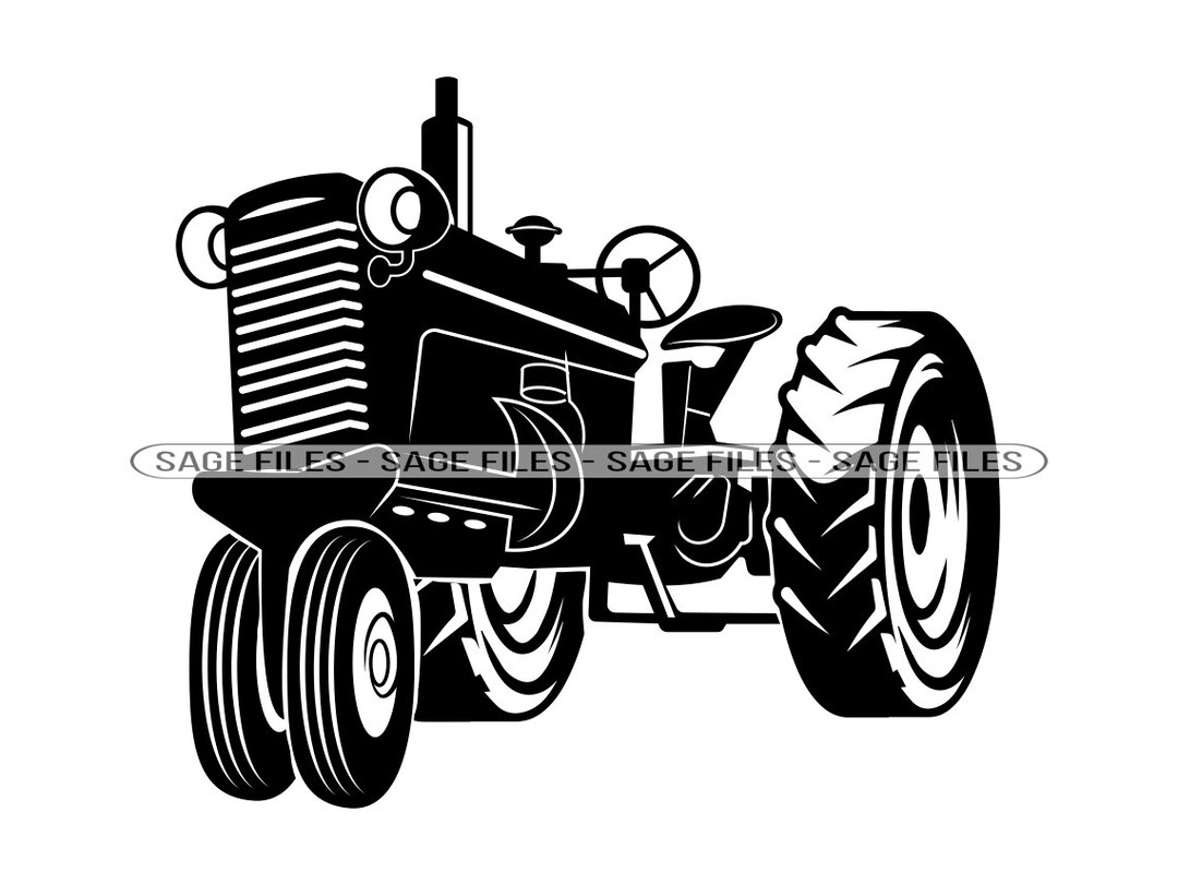 Tractor 3 SVG, Farm Tractor SVG, Tractor Clipart, Tractor Files for ...