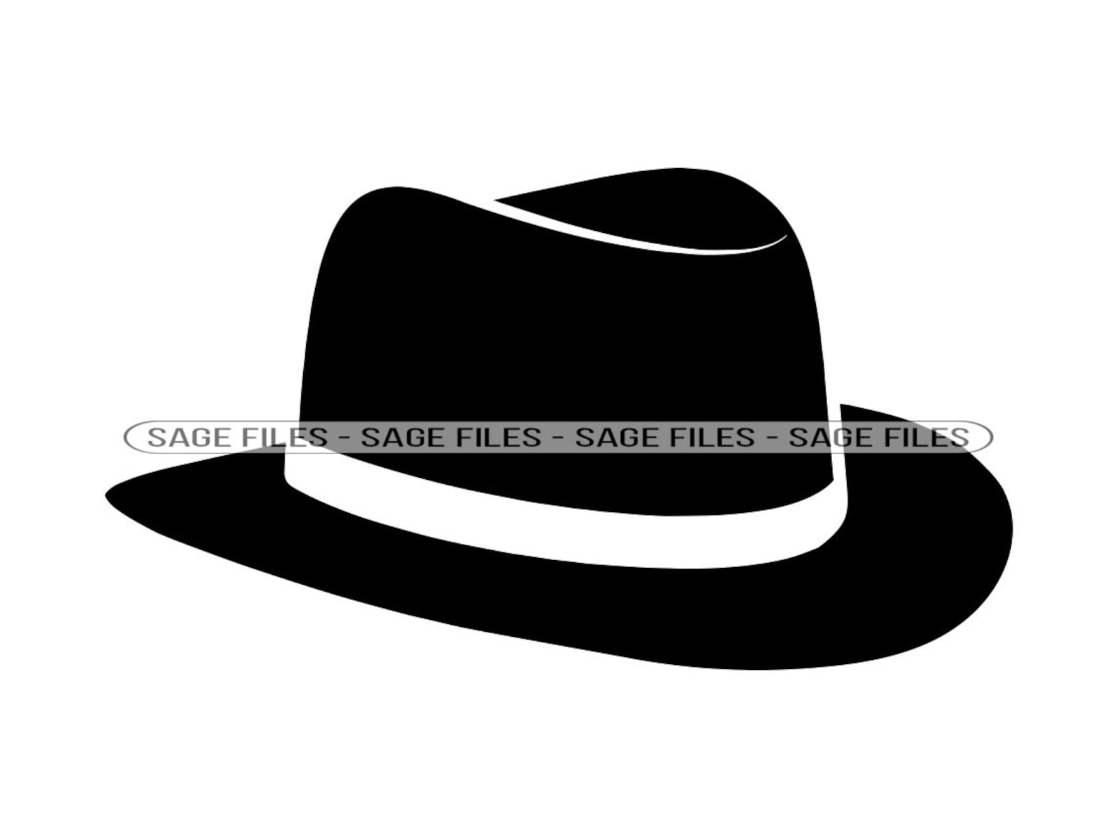 Classic Hat SVG, Fedora Hat Svg, Hat Svg, Hat Clipart, Hat Files for ...