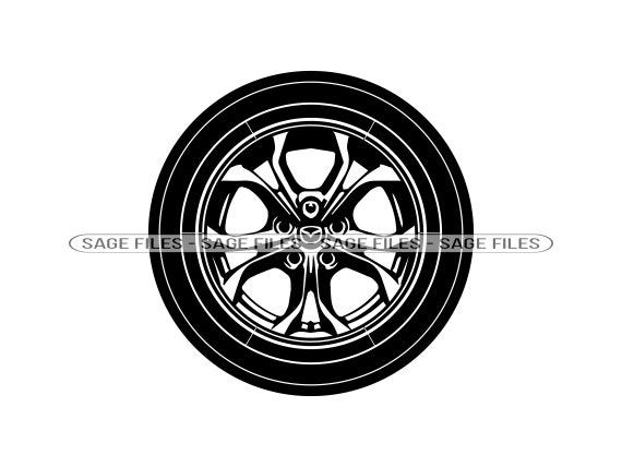 Wheel 2 SVG Wheel Svg Car Tire Svg Wheel Clipart Wheel - Etsy