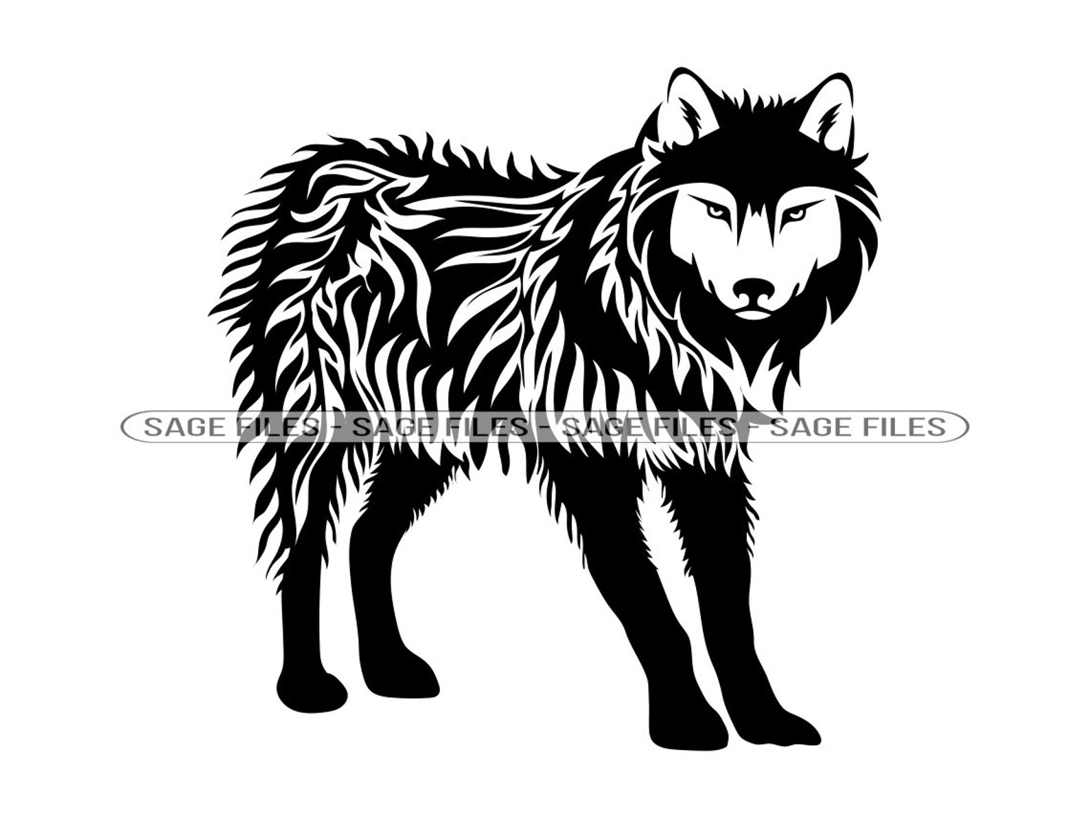 Wolf 9 SVG Wolf SVG Wolf Clipart Wolf Files for Cricut - Etsy