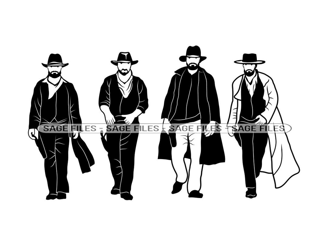 Gangsters Svg, Cowboys Svg, Wild West Svg, Standoff Svg, Shootout ...