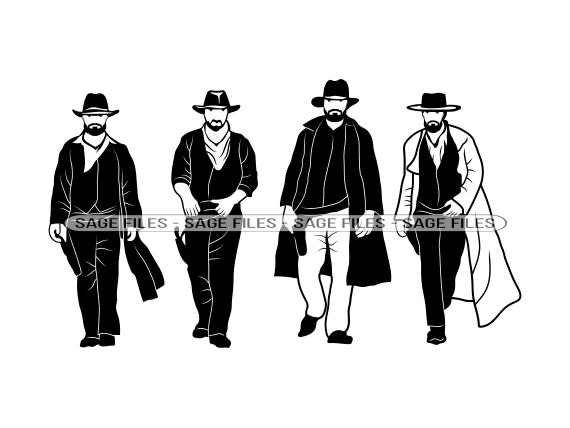 Gangsters Svg Cowboys Svg Wild West Svg Standoff Svg - Etsy