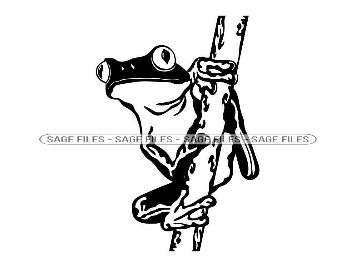 Tree Frog SVG, Frog Svg, Tree Frog Clipart, Frog Files for Cricut, Frog ...