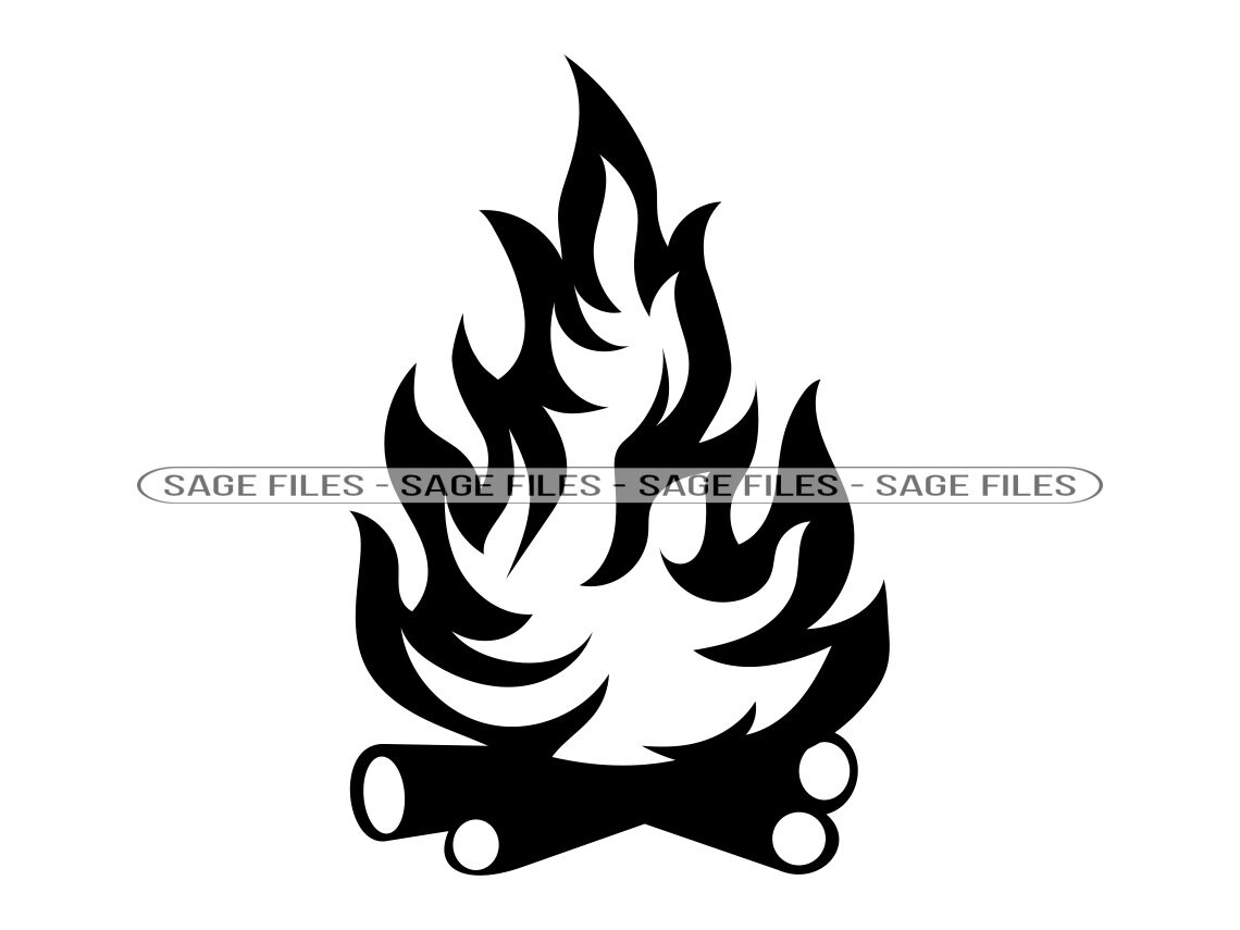 Campfire #4 SVG, Campfire SVG, Bonfire SVG, Camping Svg, Campfire ...